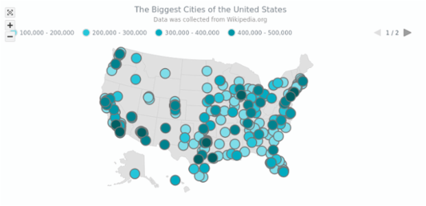 Maps Point Maps (Dot Maps) | AnyMap Gallery | AnyChart